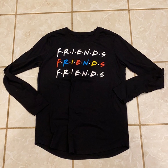 FRIENDS | Tops | Friends Tv Series Black Long Sleeves Tshirt Size M In ...